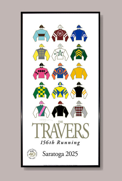 Travers Silks II (2025) | Saratoga/Travers Poster | Greg Montgomery